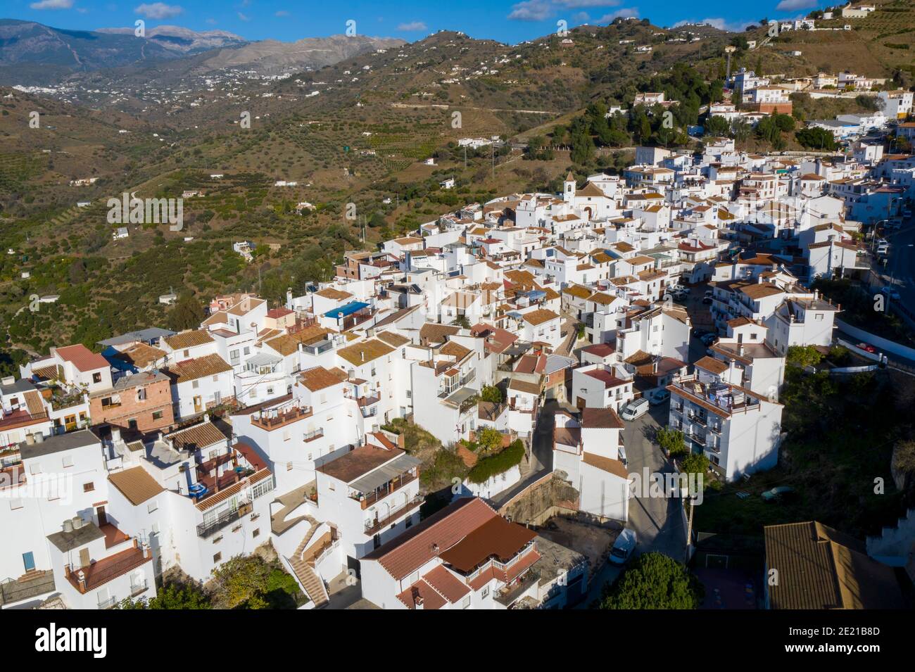 Sayalonga municipality in the Axarquia region of Malaga, Andalusia ...
