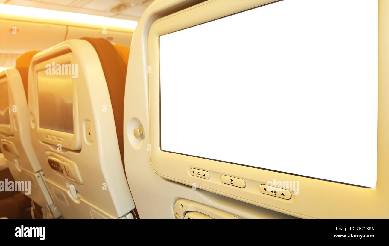 Airplane entertainment system hi-res stock photography and images - Alamy