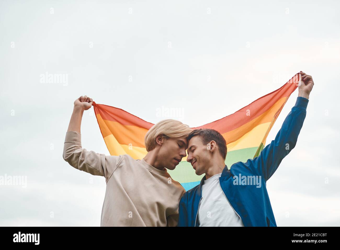 Gay men hugging hi-res stock photography and images - Alamy