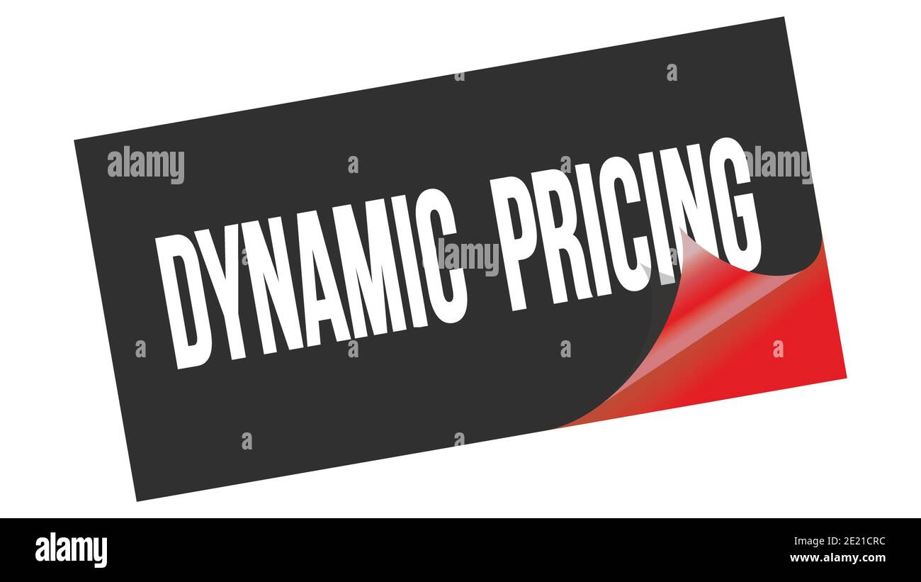 DYNAMIC PRICING text written on black red sticker stamp Stock Photo - Alamy