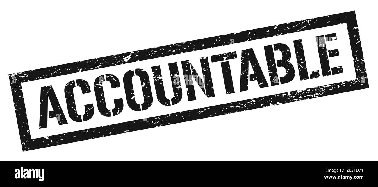 Accountable stamp Black and White Stock Photos & Images - Alamy