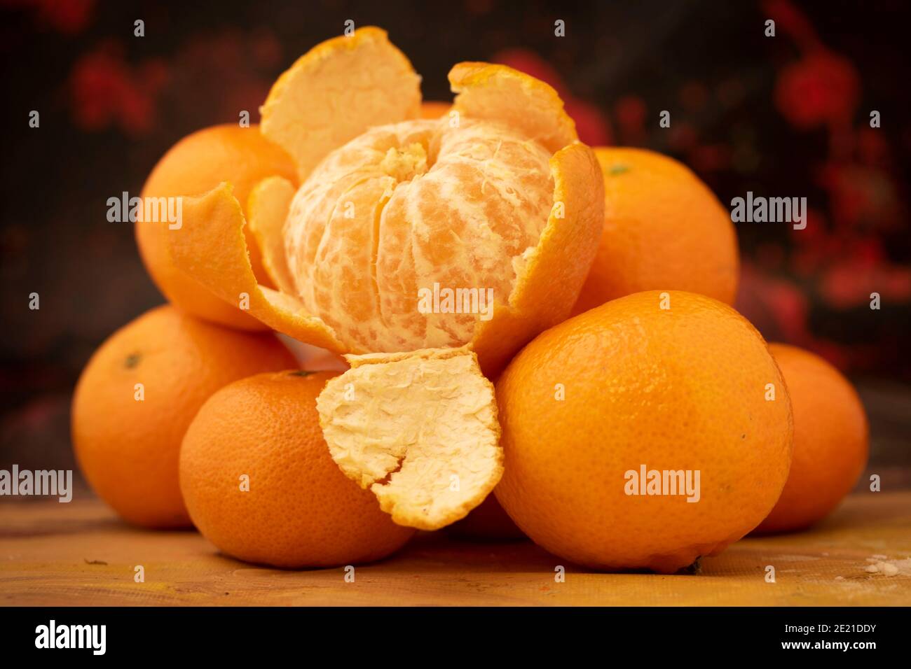 Easy peel tangerine, close up fruit representation Stock Photo - Alamy
