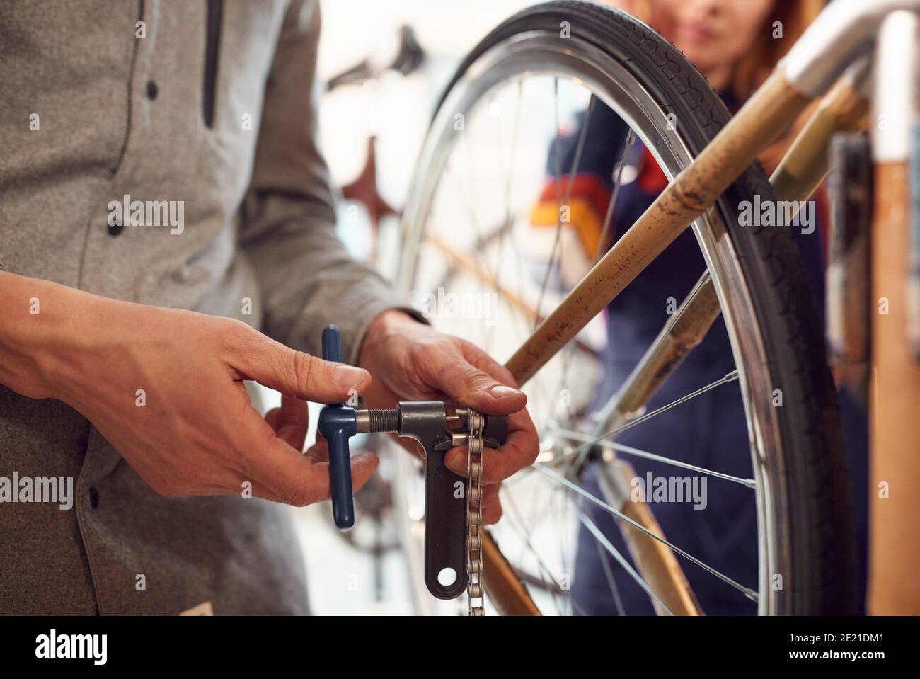 Close Up Of Team In Workshop Assembling Hand Built Sustainable Bamboo ...