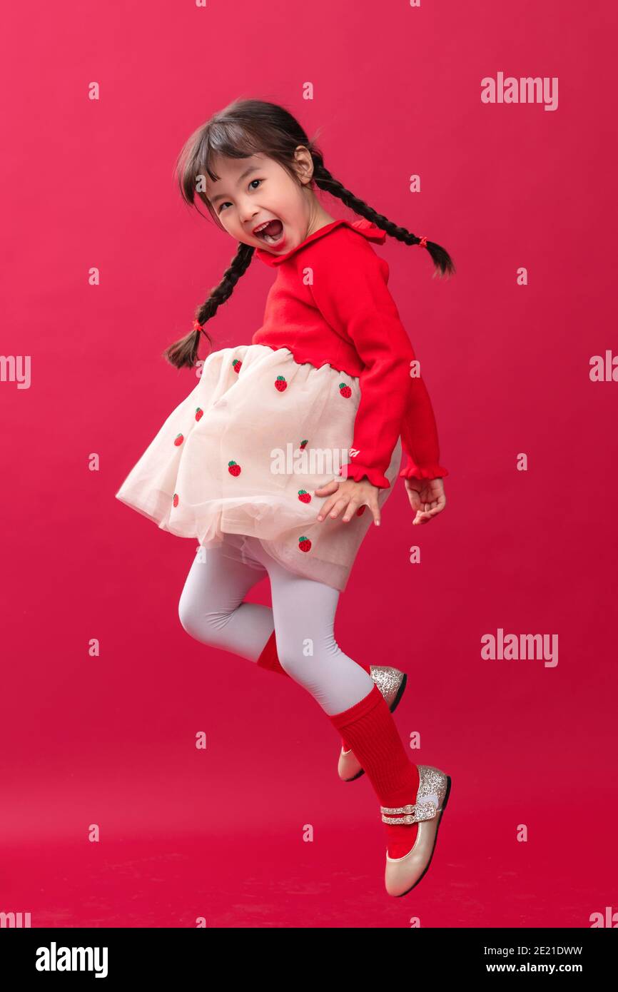 Happy little girl Stock Photo - Alamy