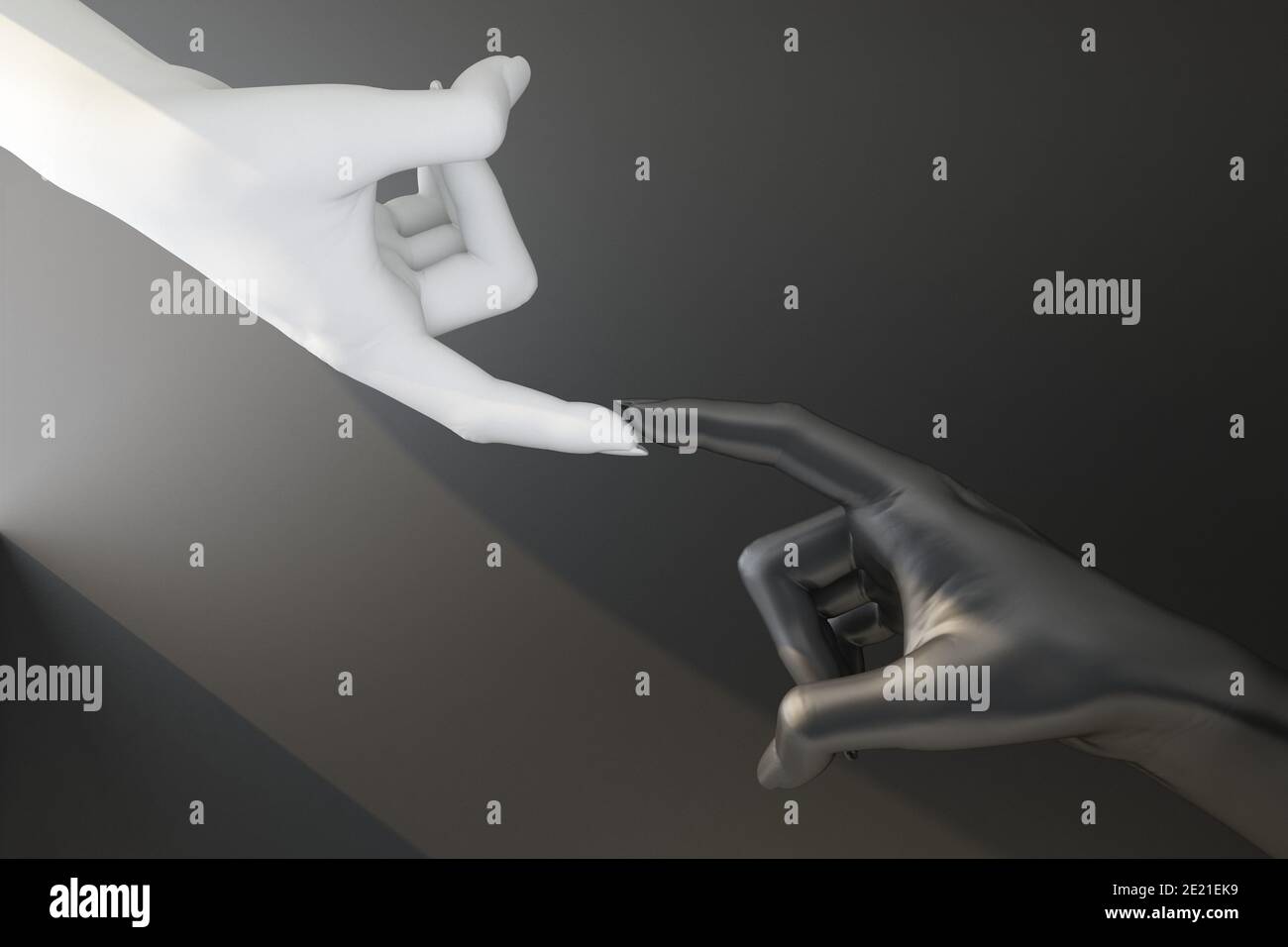 Man hand touches black hi-res stock photography and images - Alamy