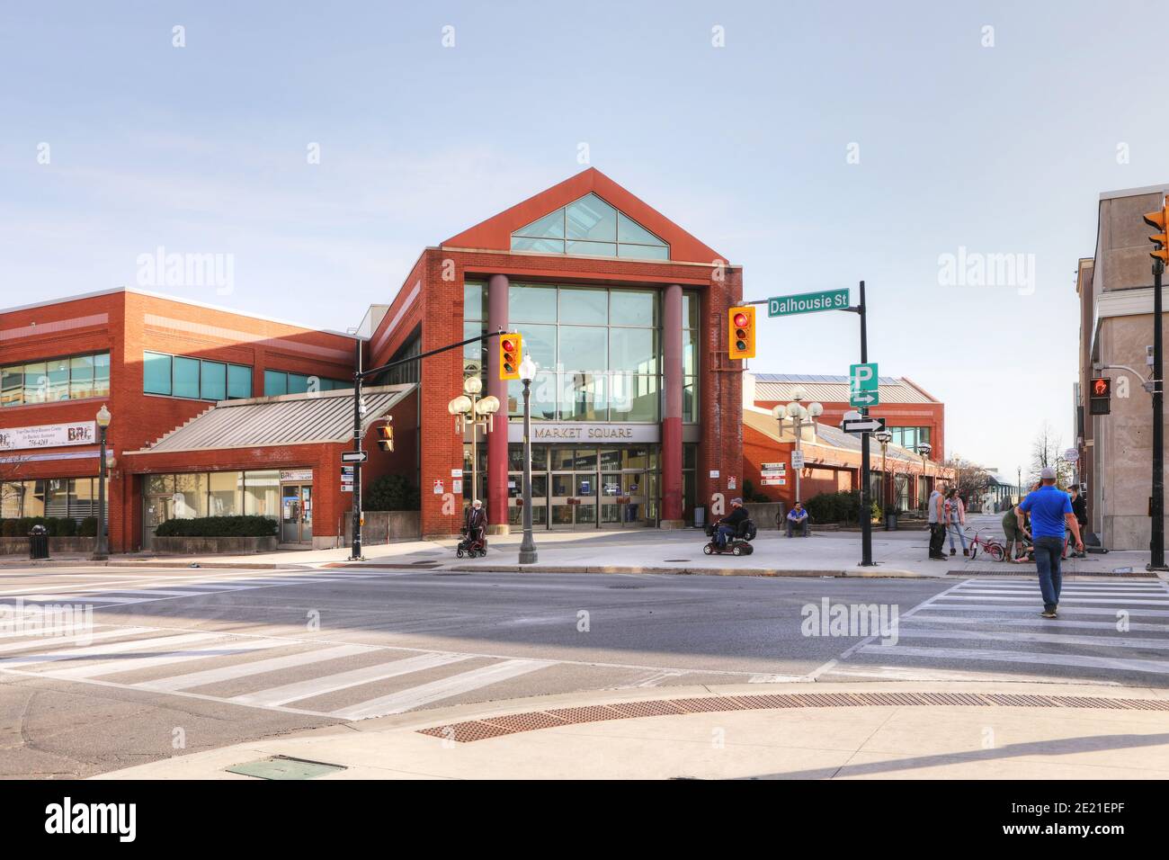 A View of the the downtown area in Brantford, Ontario, Canada Stock ...