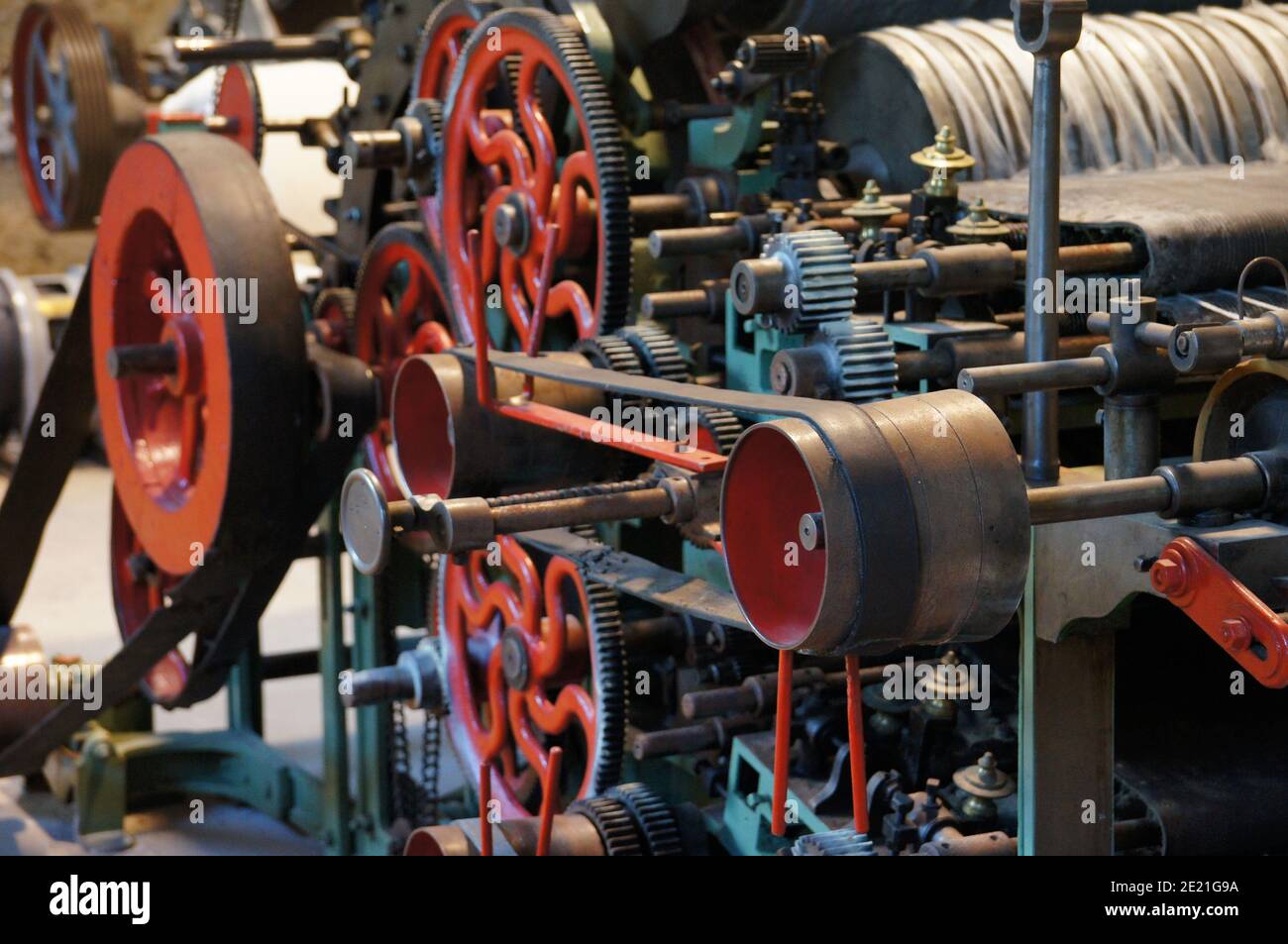 BEJAR, SPAIN - Jan 03, 2021: An overview with a lot of old machines at ...