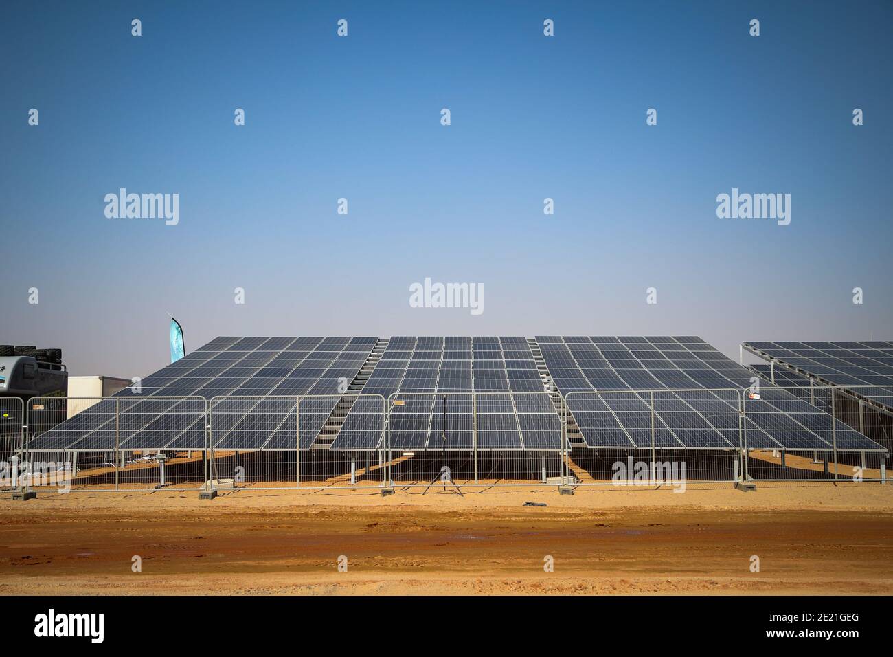 Neom, Saudi Arabia. 11th Jan, 2021. Solar Panel of Green Corp during ...