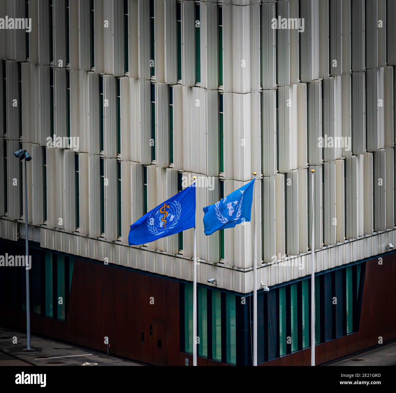 World health organization who flag hi-res stock photography and images ...