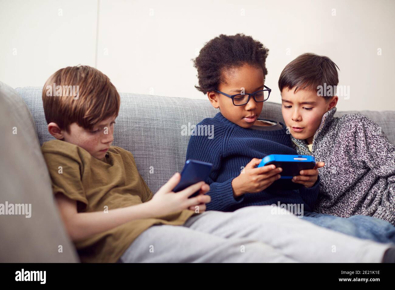 Old person young friends home hi-res stock photography and images - Alamy