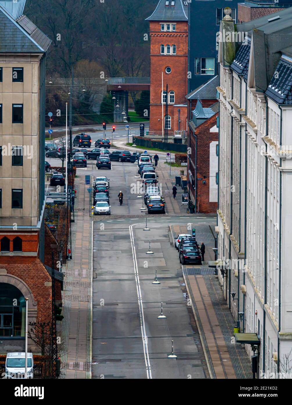 Regular city street in Copenhagen the capitol of Denmark Stock Photo ...