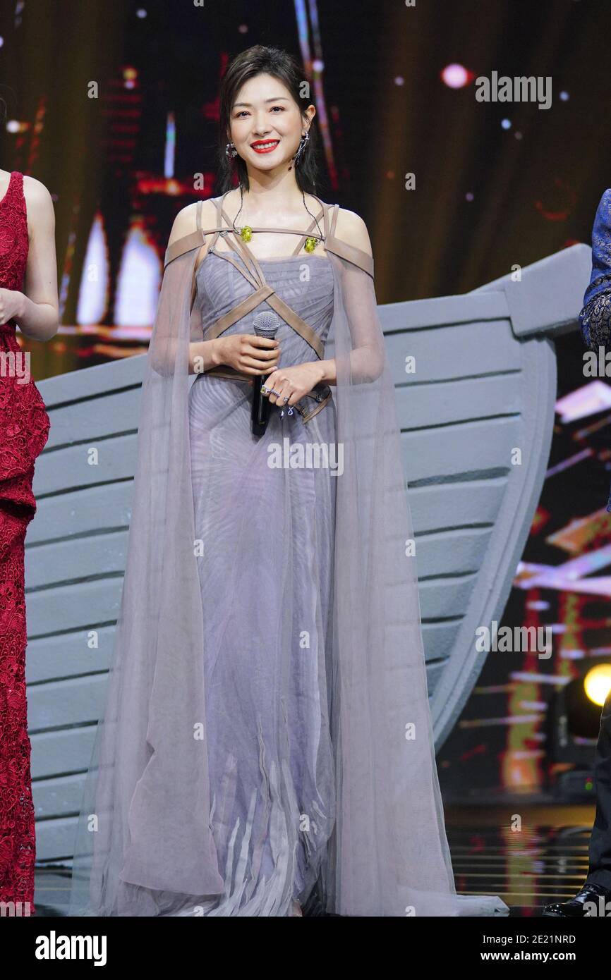 Chinese actress and singer Wan Qian, also known as Regina Wan, dressed ...