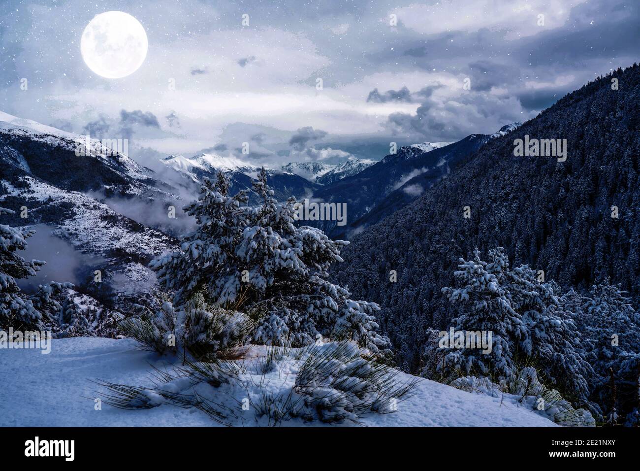 Dark Winter Background Images