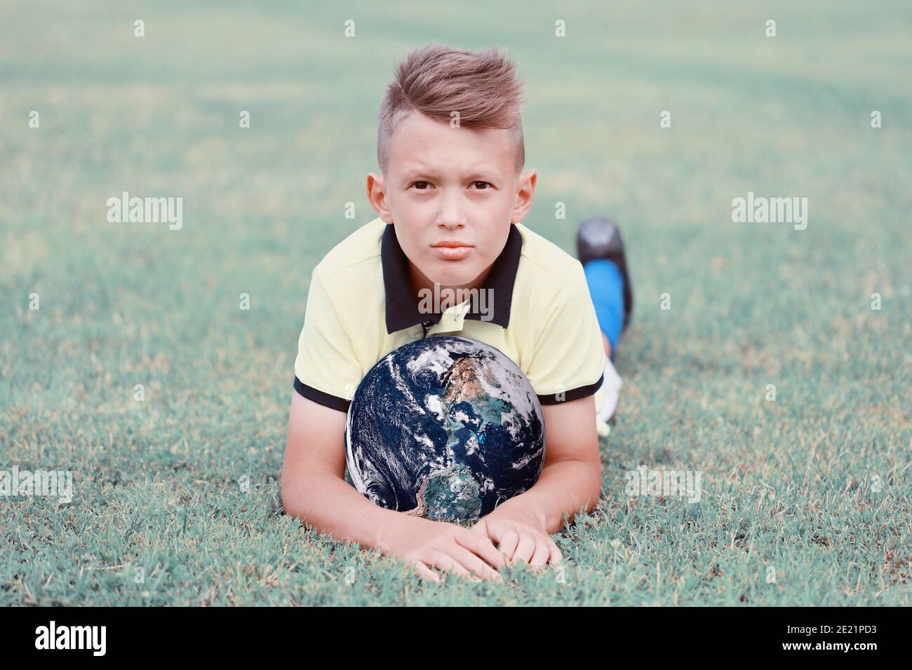 man holding planet earth in his hands. Elements of this image furnished ...