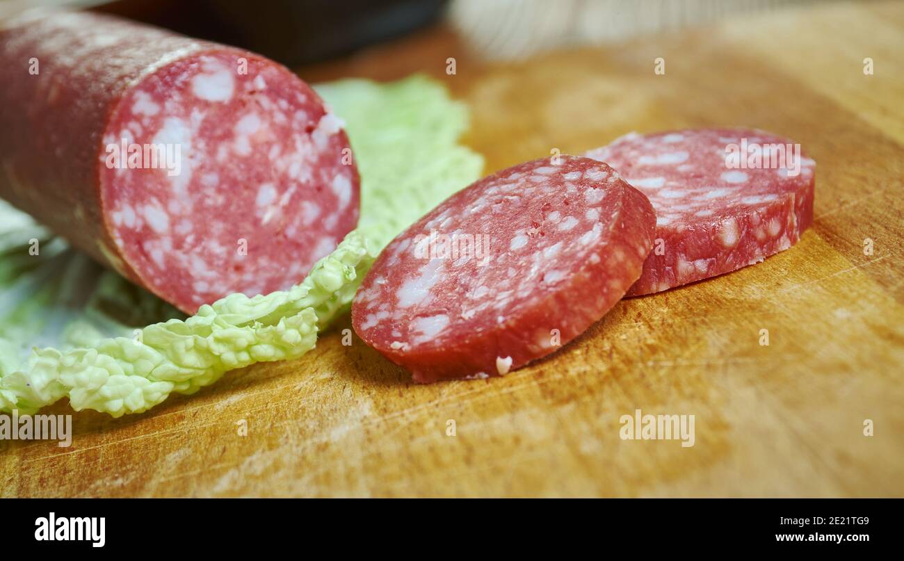 Hungarian sausage hi-res stock photography and images - Alamy
