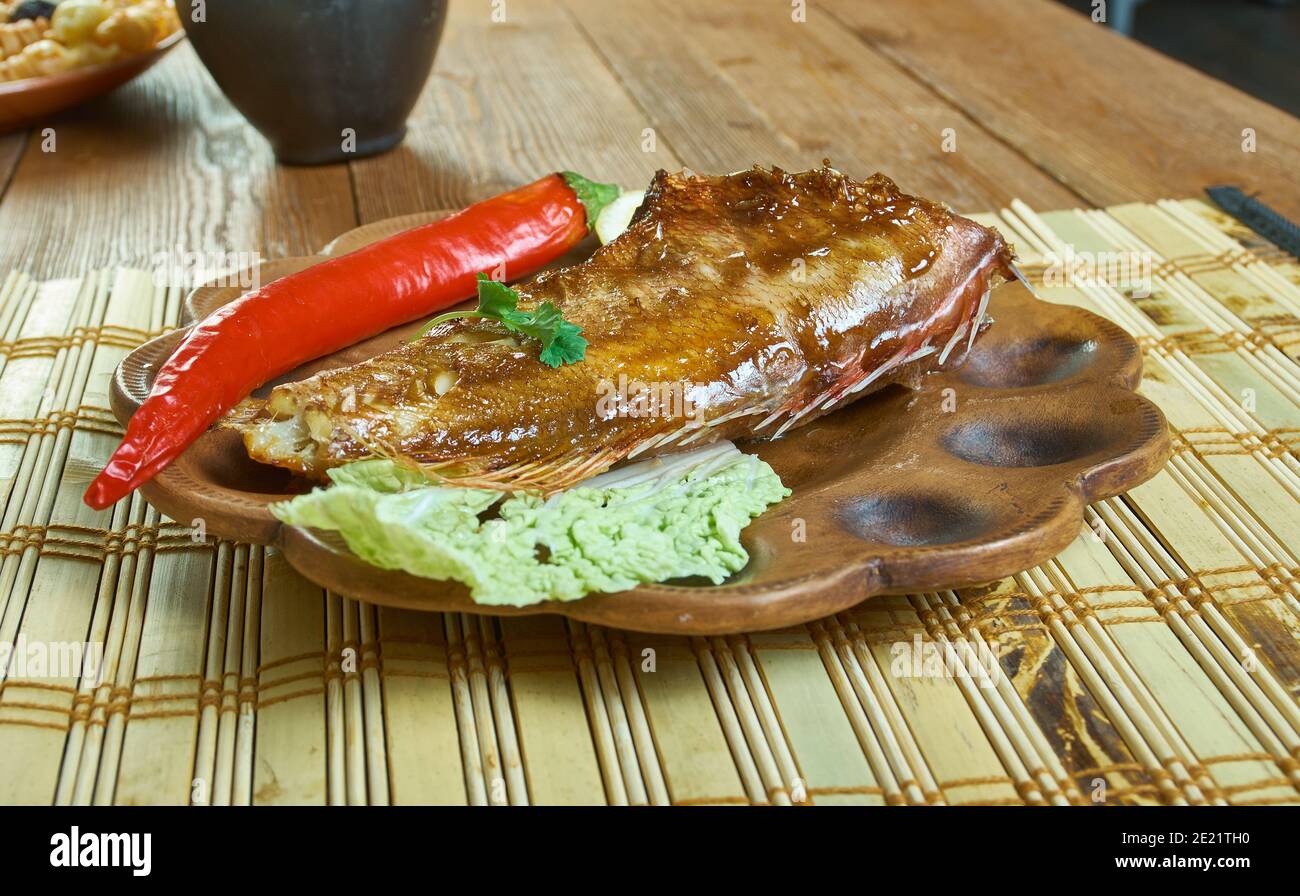 Bourgeoisie grille - Grilled red snapper, fish specialty on the ...