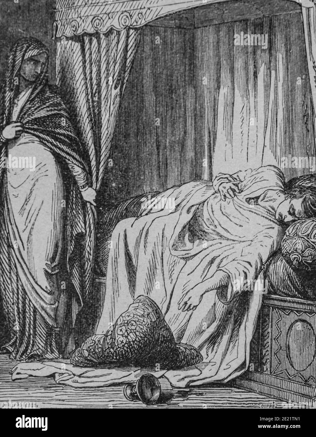 death of louis V,edition lahure 1881 Stock Photo - Alamy