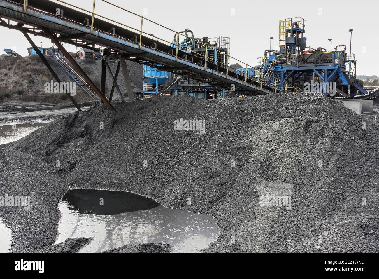 Piece of heavy machinery used for Coal Mining in an open pit in South ...