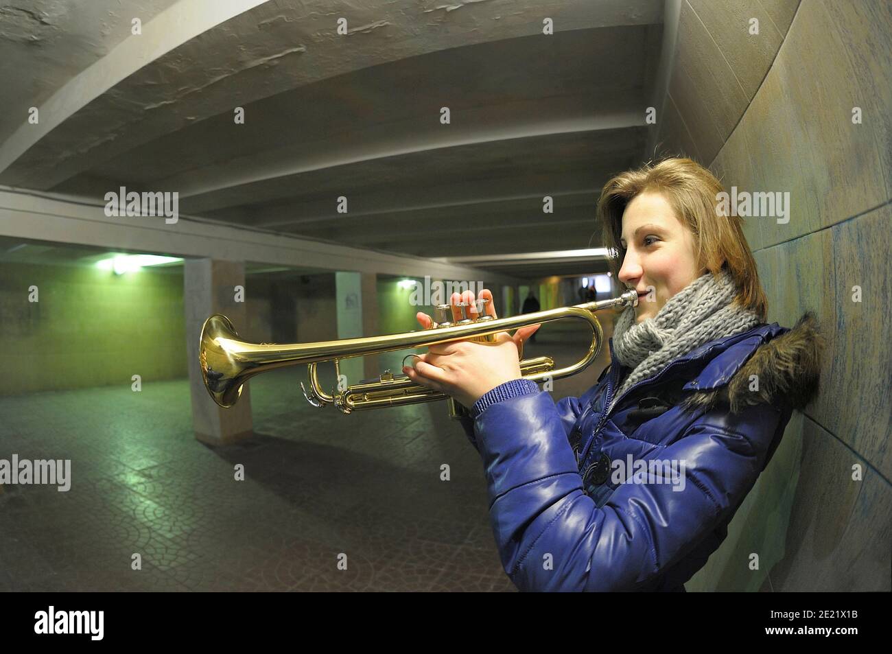 Girl Playing Trumpet High Resolution Stock Photography and Images - Alamy