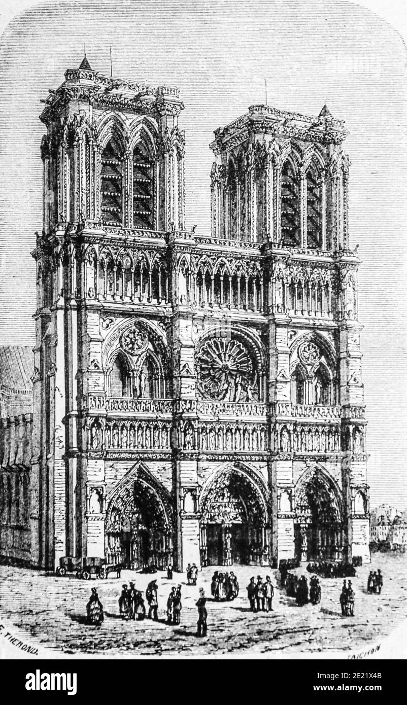notre da,edition lahure 1881 Stock Photo - Alamy