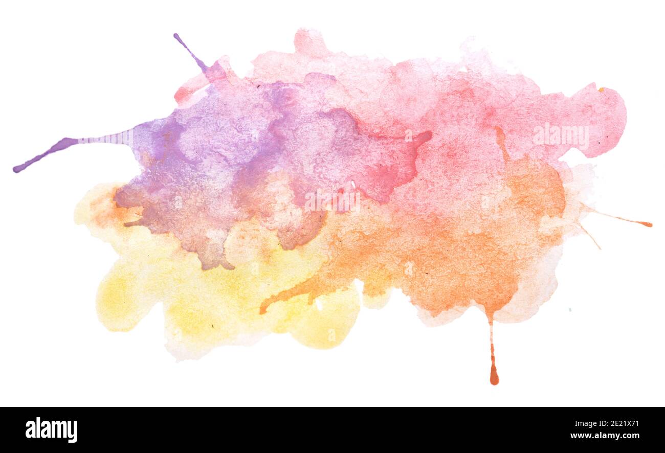 Abstract watercolor on white background Stock Photo - Alamy