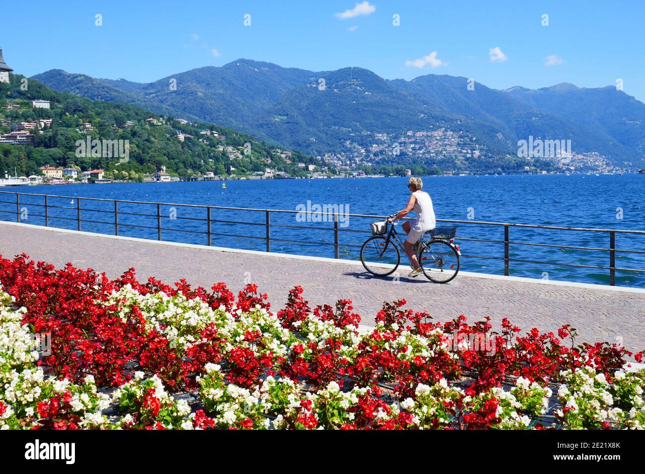 Como, Lombardy, Italy, Panorama from Villa Olmo Stock Photo - Alamy