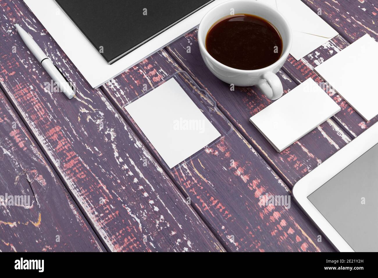 Corporate identity and mobile web design mockup Stock Photo - Alamy