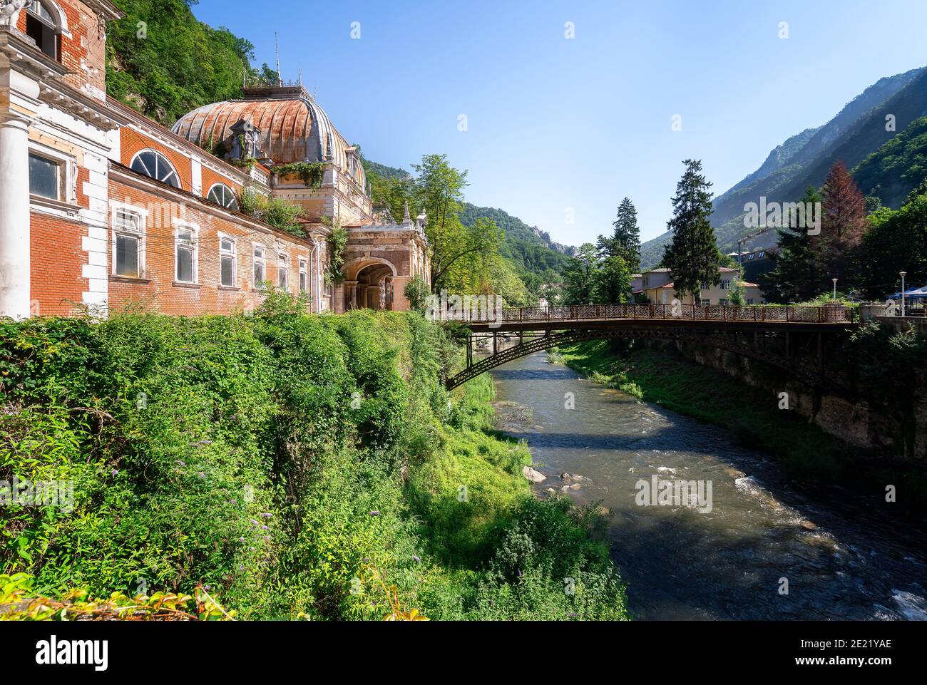 Abandoned Neptune Spa Baile Herculane Romania Decay Stock Photo - Alamy