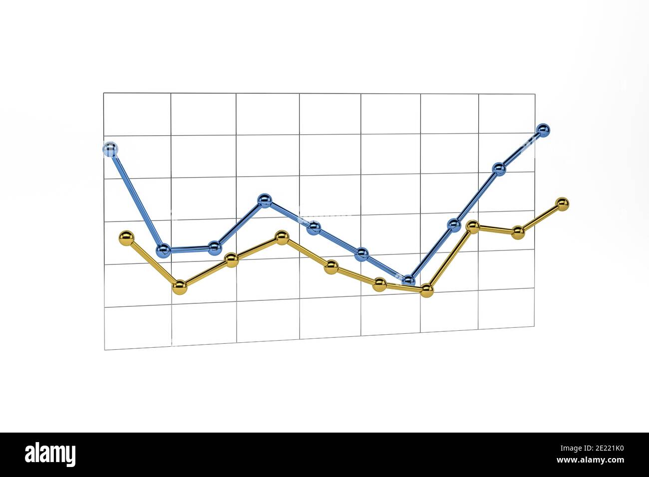 3D graph with space for text - 3d illustration - copy space Stock Photo ...