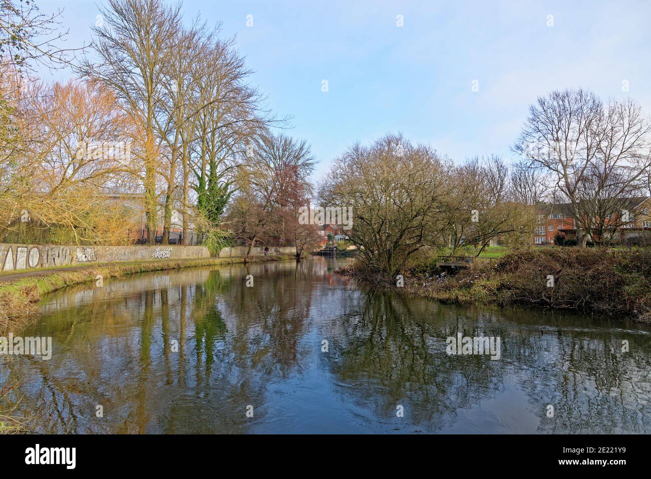 River Kennet and Avon Canal at Reading, Berkshire, United Kingdom Stock ...