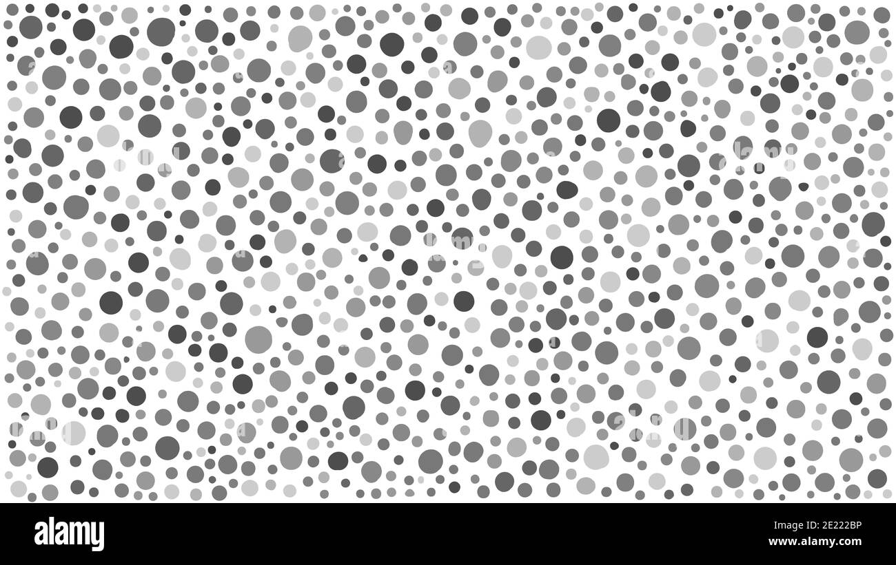 Black and white Hand drawn abstract background Polka dot pattern ...