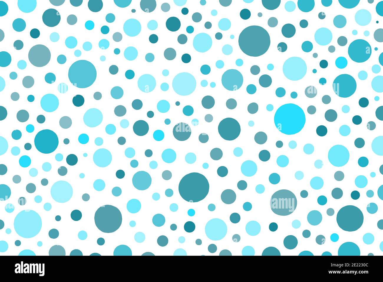 Colorful Hand drawn abstract blue background Polka dot pattern Dotwork ...