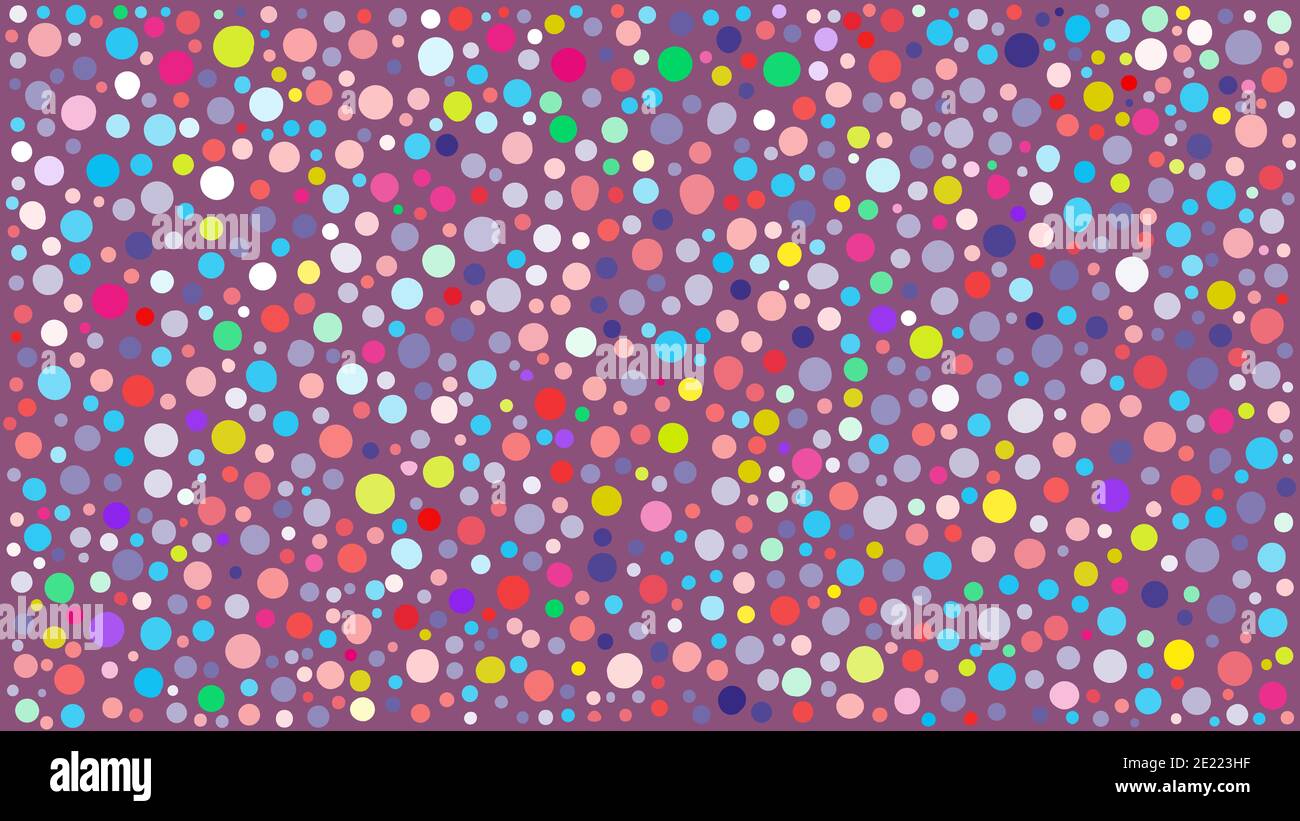 Colorful Hand drawn abstract background Polka dot pattern Dotwork Stock ...