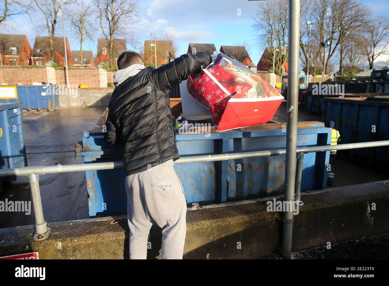 Post Christmas recycling Alexandera Park Recycling site in north ...