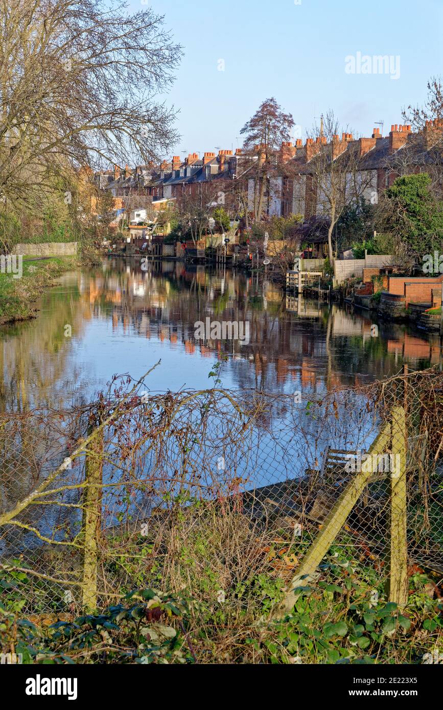 River Kennet and Avon Canal at Reading, Berkshire, United Kingdom Stock ...