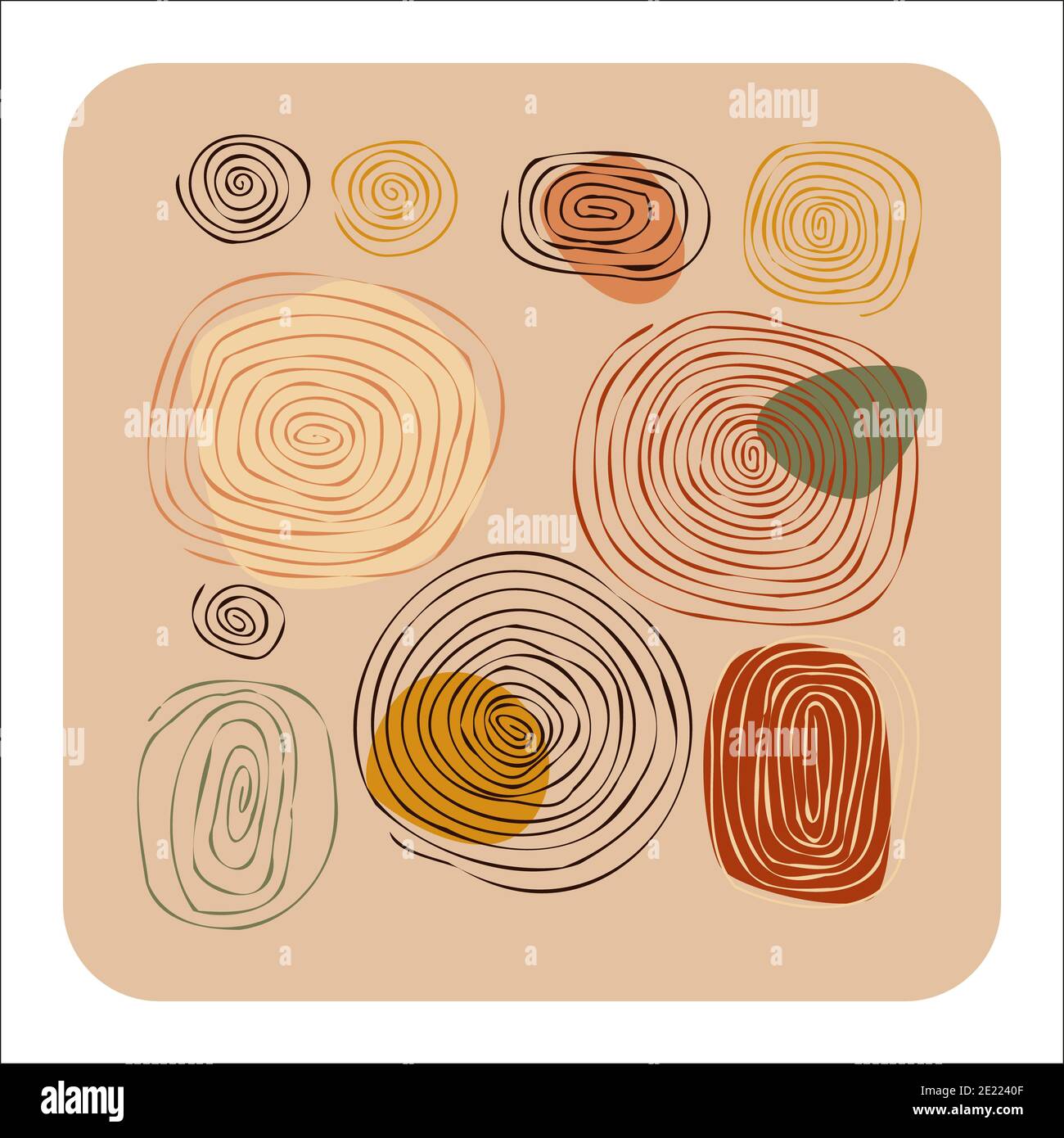 abstract handmade graphic elements isolated on white, for decoration ...