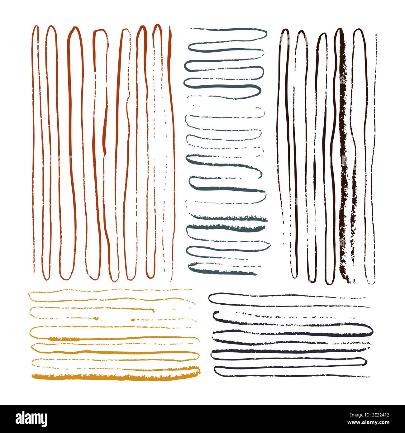 abstract handmade graphic elements isolated on white, for decoration ...