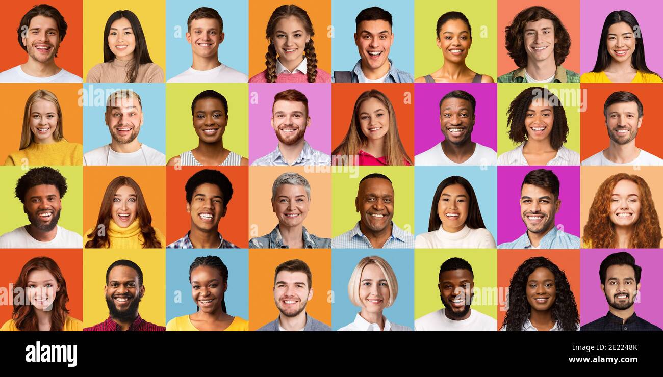 Collage of faces hi-res stock photography and images - Alamy