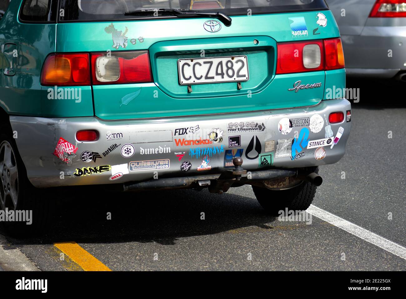 Car automobile bumper stickers hi-res stock photography and images - Alamy