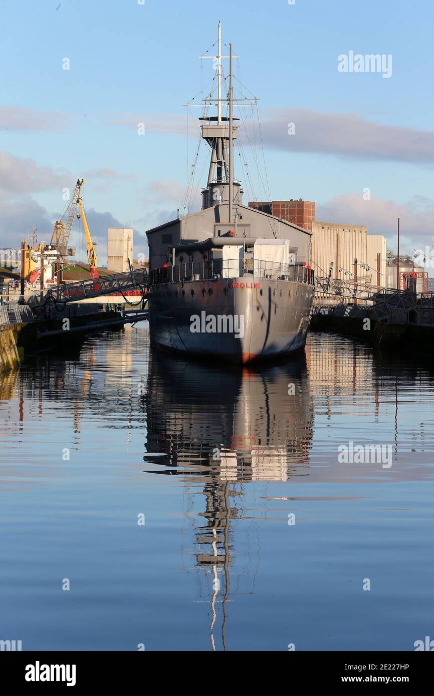 HMS Caroline is a decommissioned C-class light cruiser of the Royal ...