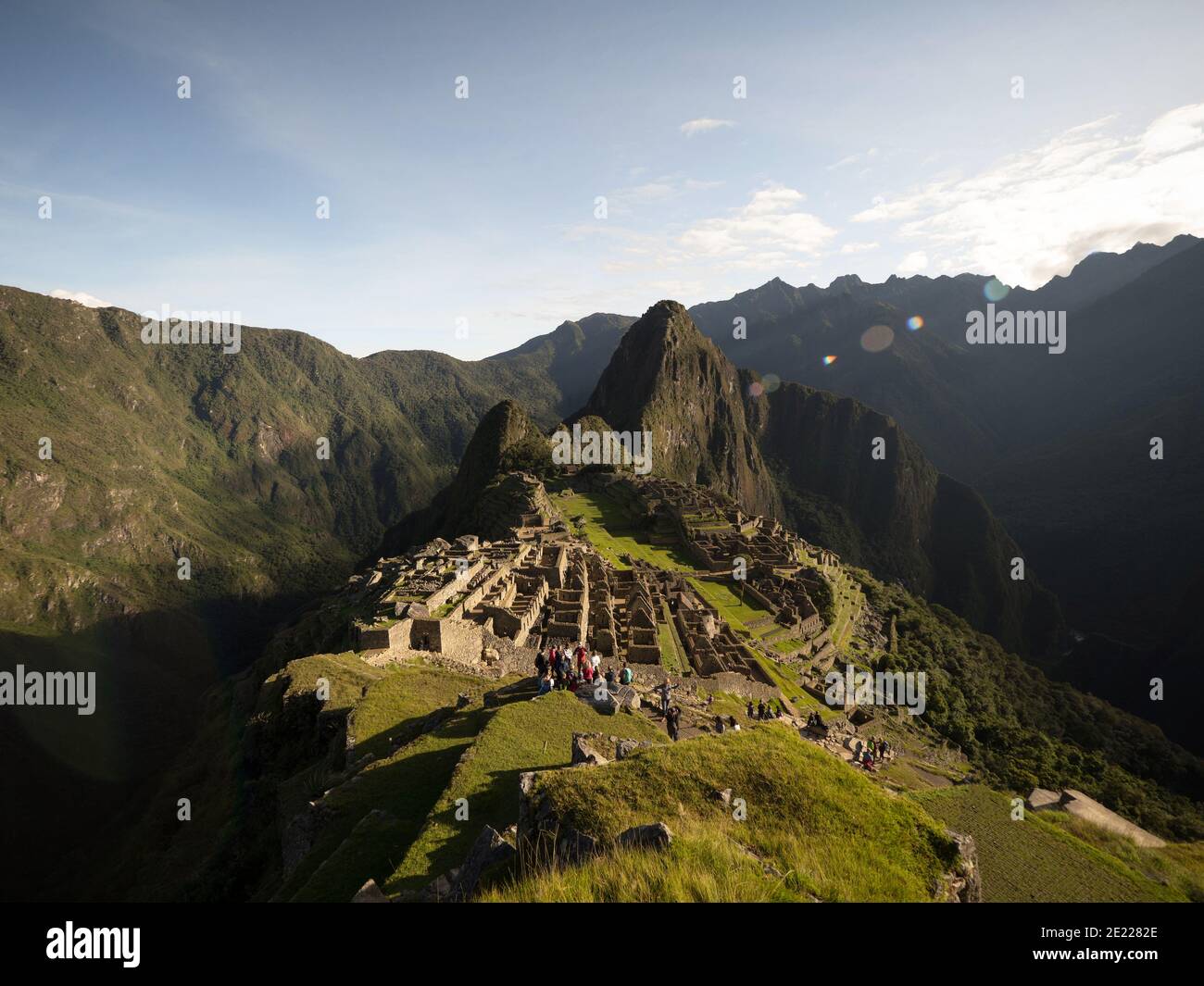 Panorama landscape of Machu Picchu ancient inca citadel historic ...