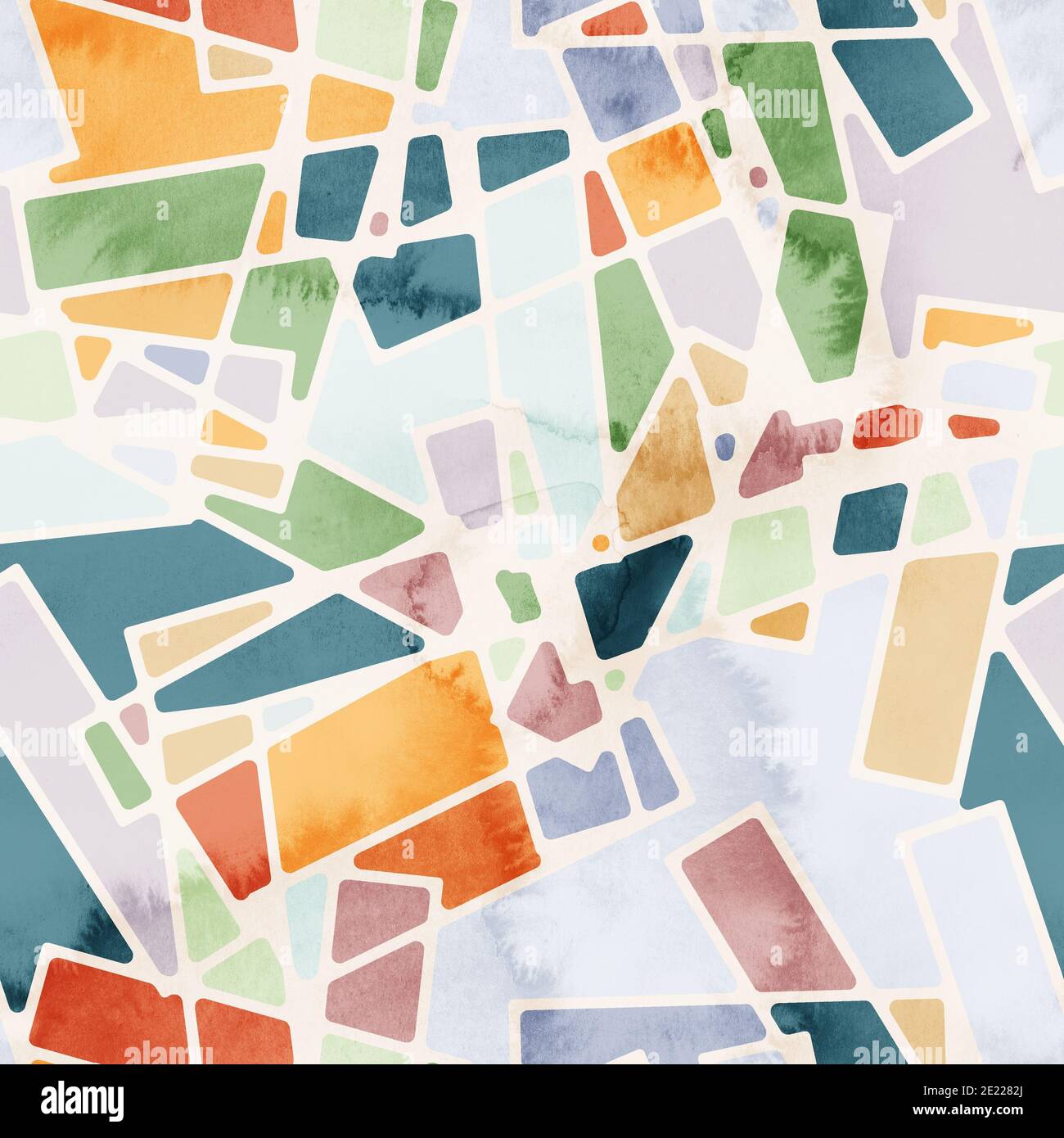 Seamless paint fills between lines naive design Stock Photo - Alamy