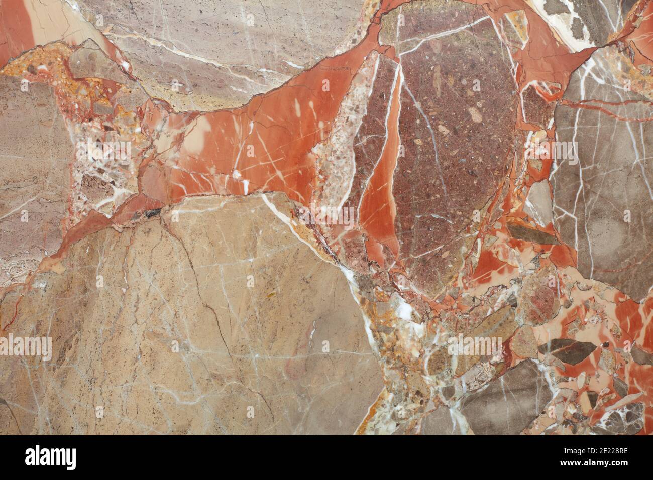Variegated marble in gray, white and brown colors stone texture ...
