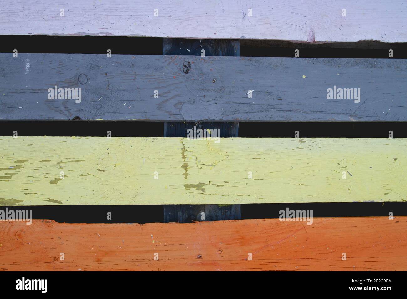 recycled old wooden pallets Stock Photo - Alamy