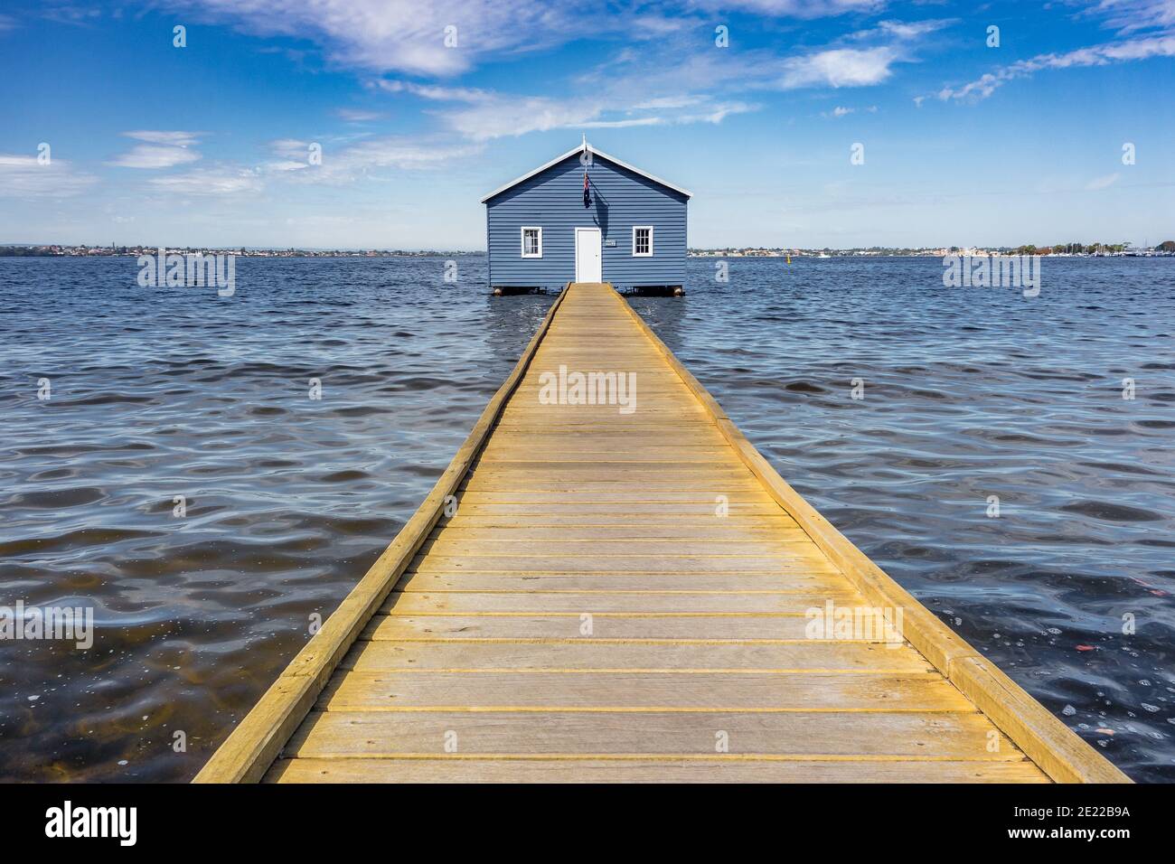 Crawley Edge Boatshed, commonly referred to as the Blue Boat House, is ...