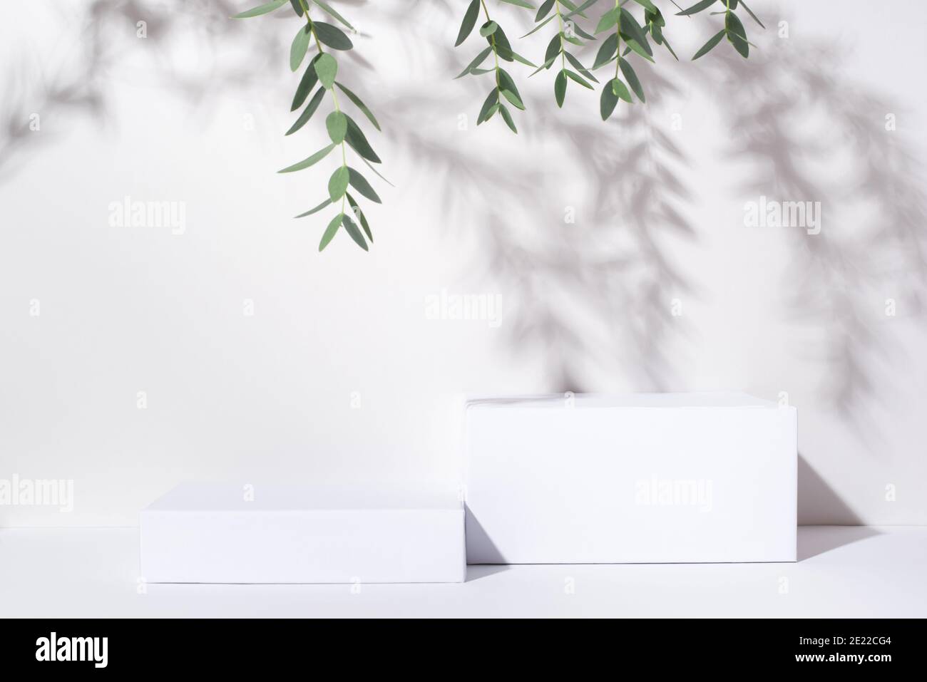 White background for cosmetic products Stock Photo - Alamy