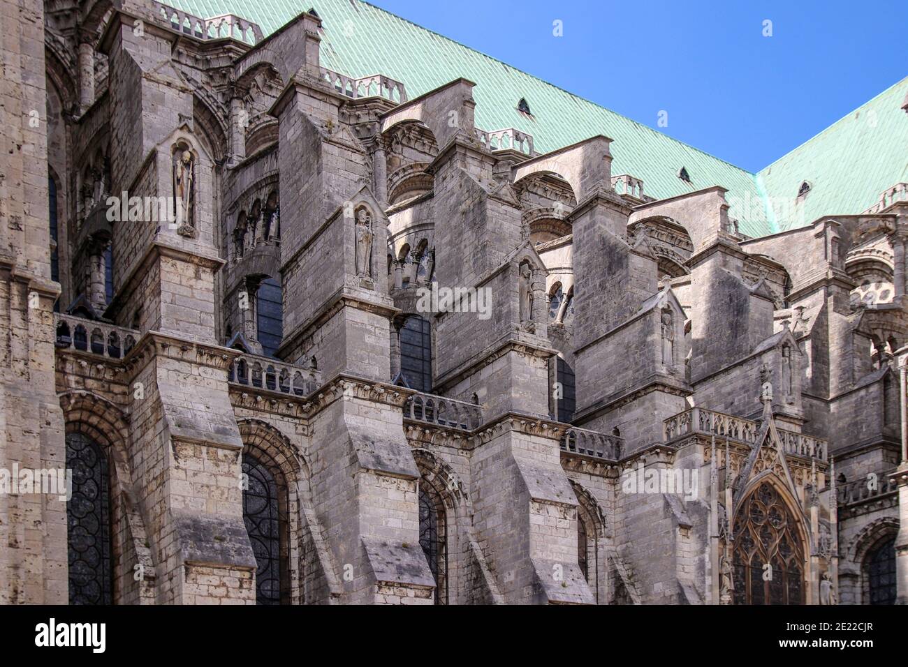 Gothic architecture chartres cathedral hi-res stock photography and ...