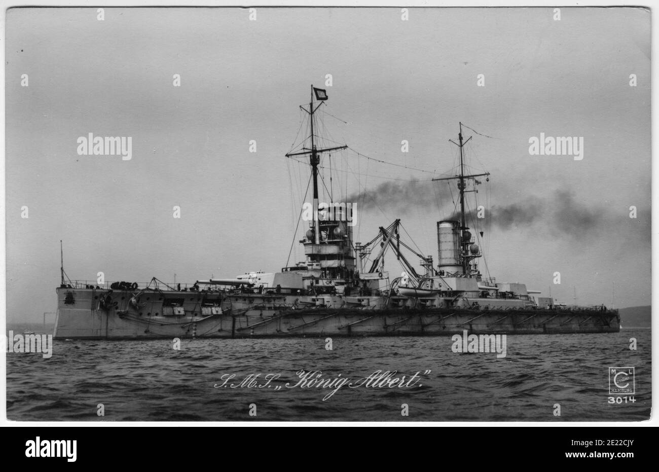 Kaiser class battleship Black and White Stock Photos & Images - Alamy