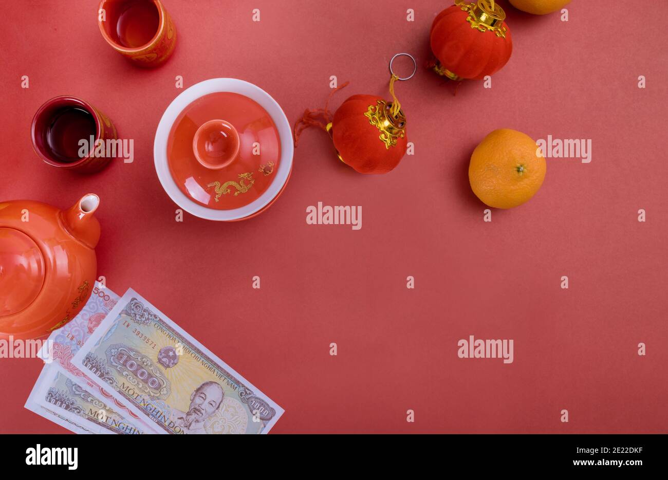 Vietnamese new year symbol decorations ornament, Vietnamese dong Tet is ...