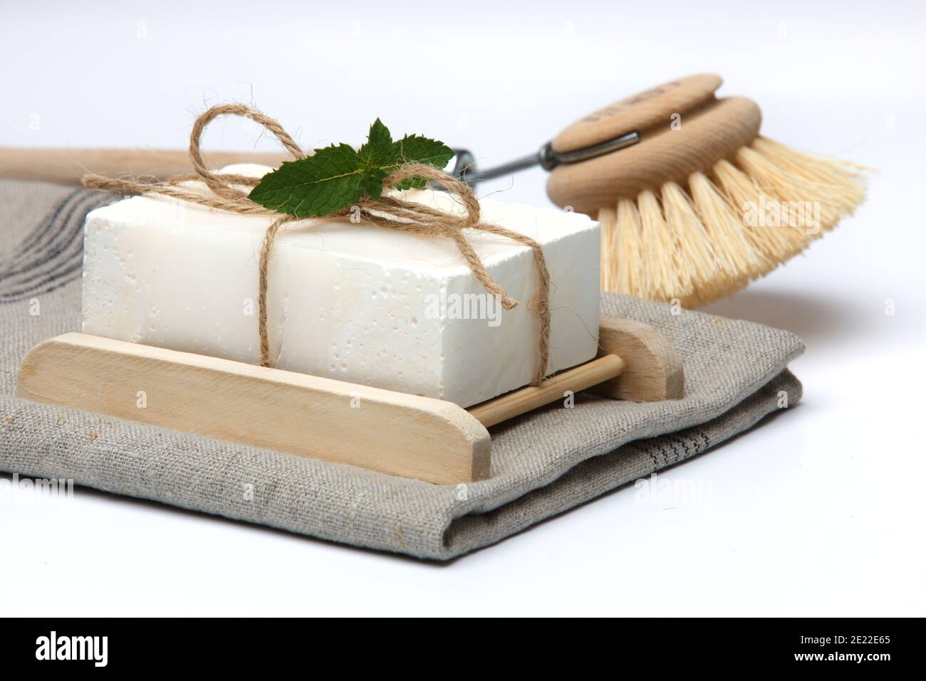 Solid soap block for dishes Stock Photo - Alamy